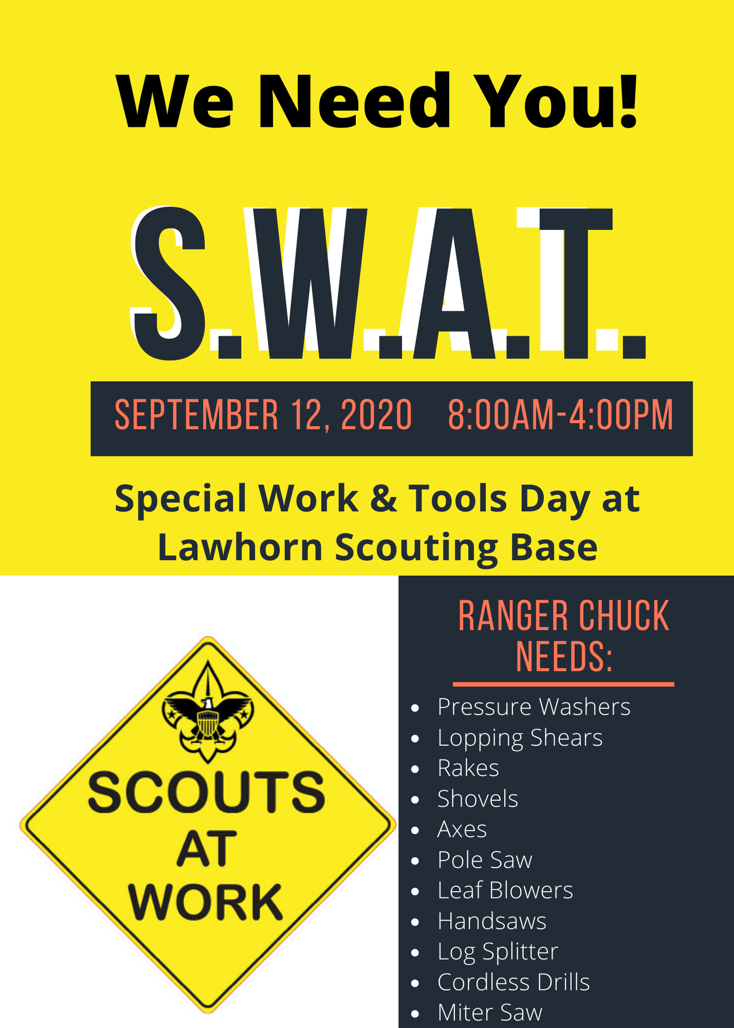 SWAT Day at Lawhorn Scouting Base
