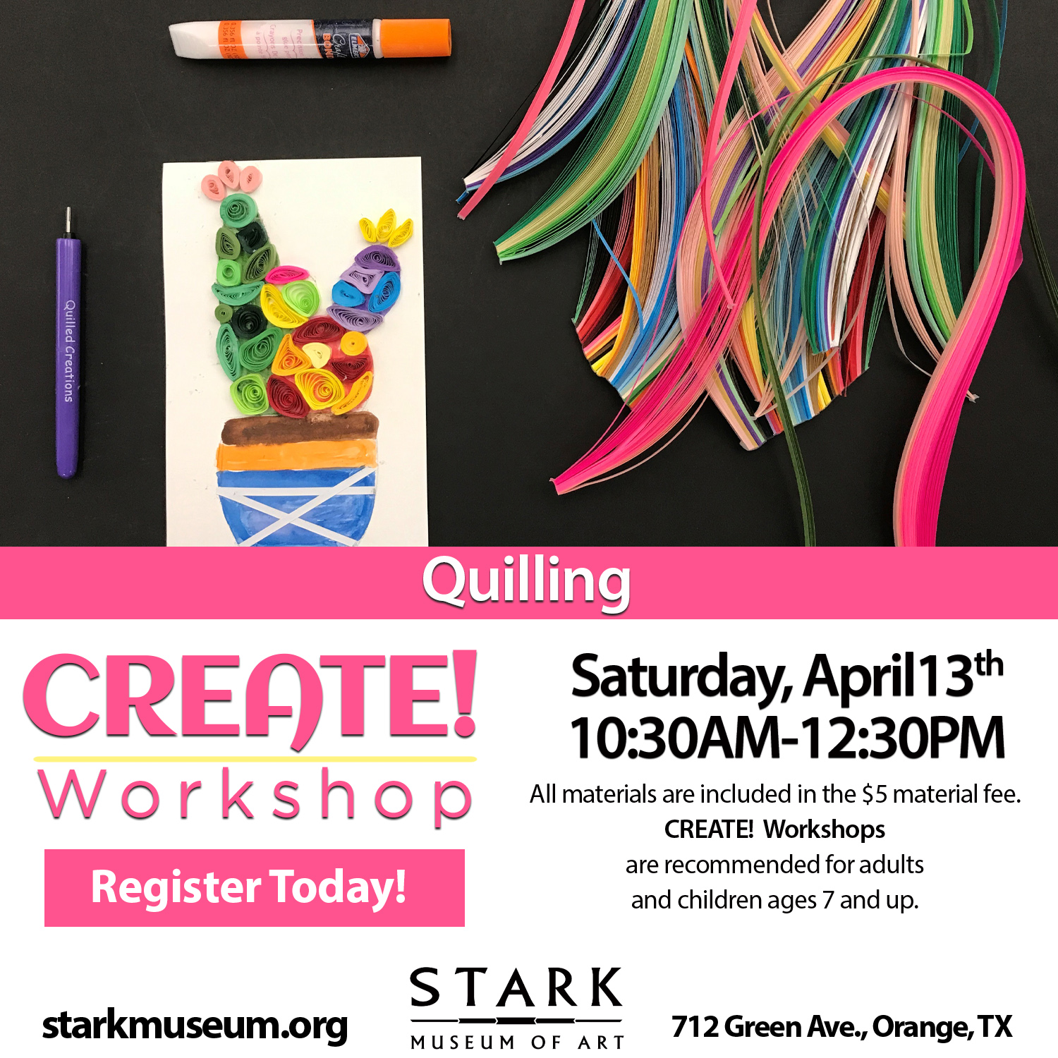 CREATE! Workshop: Quilling