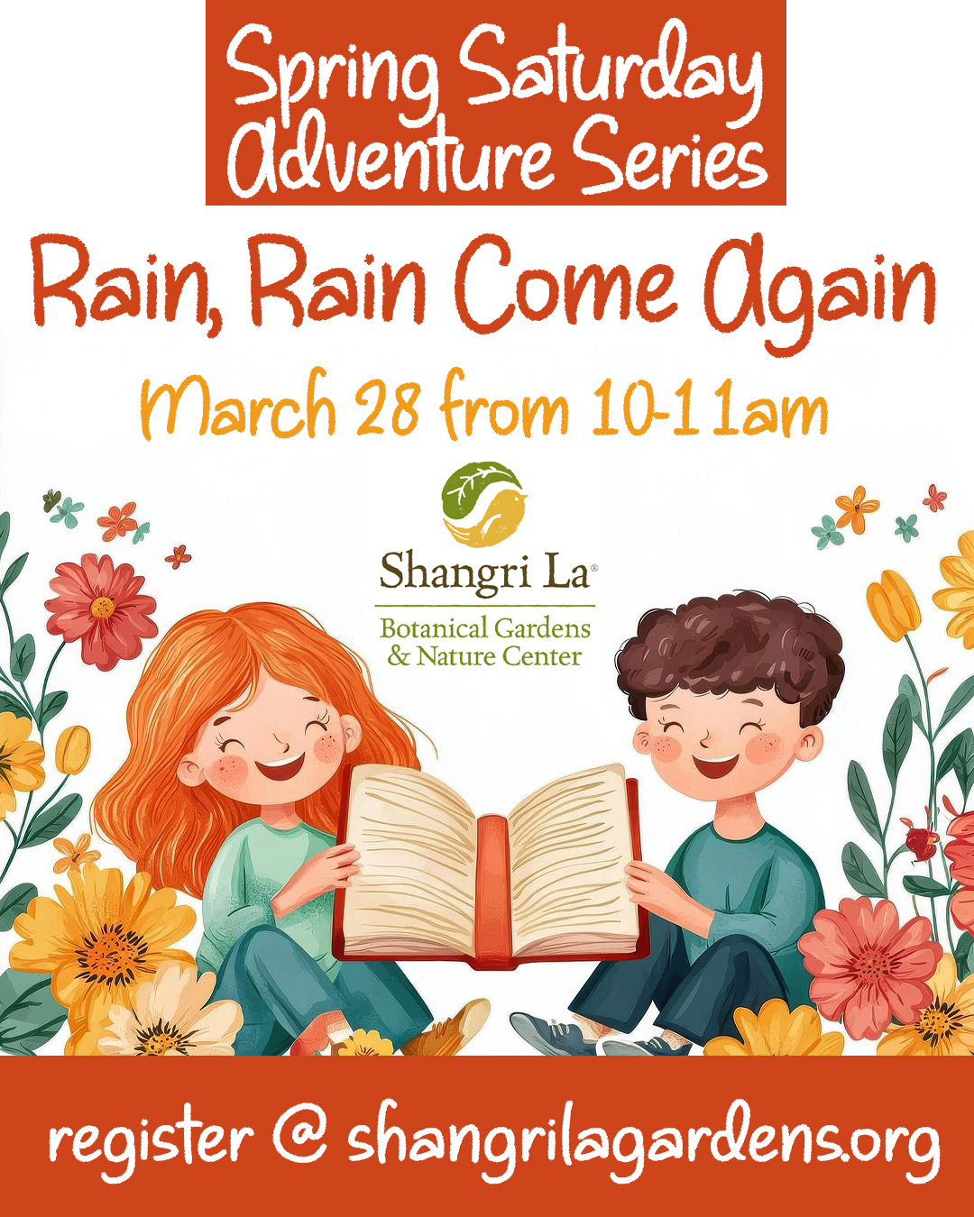 Spring 2026: Saturday Adventure Series - Rain, Rain Come Again