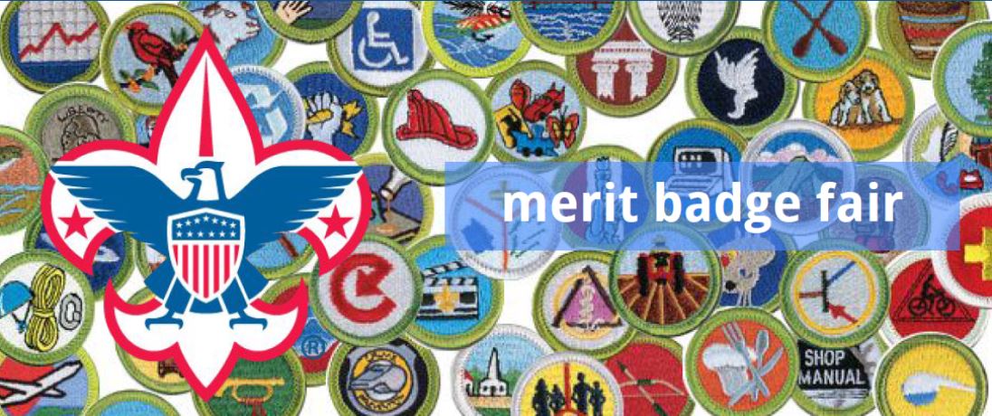 Save the date for the upcoming Merit Badge Fair!
